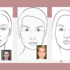 Personalized Makeup Face Chart: Client Intake Form - Etsy