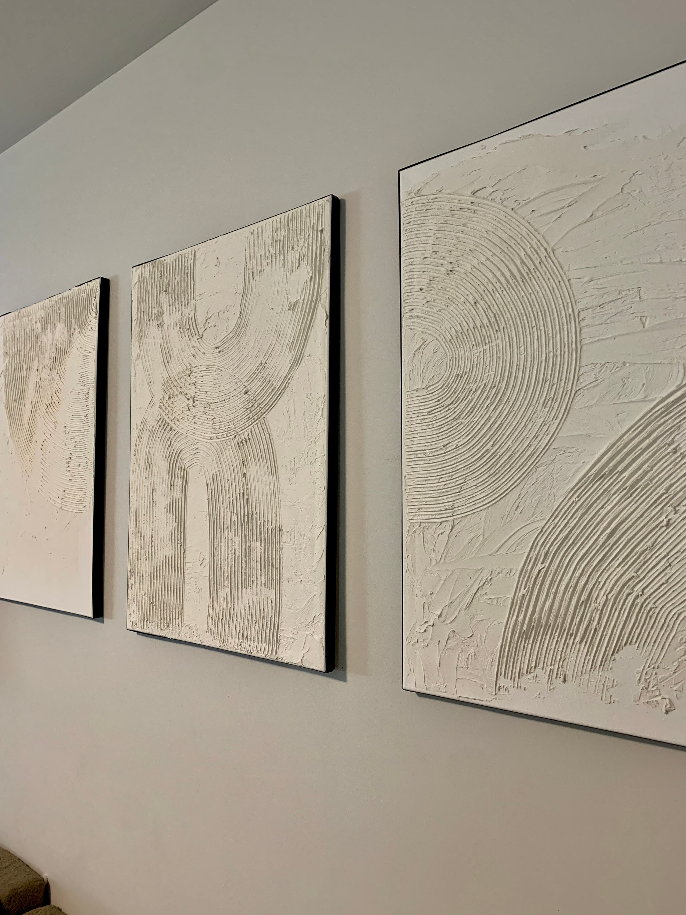 Textured Canvas Art Set of 3 or Custom Order - Etsy