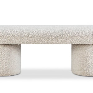 Boucle Poofy Bench - Etsy