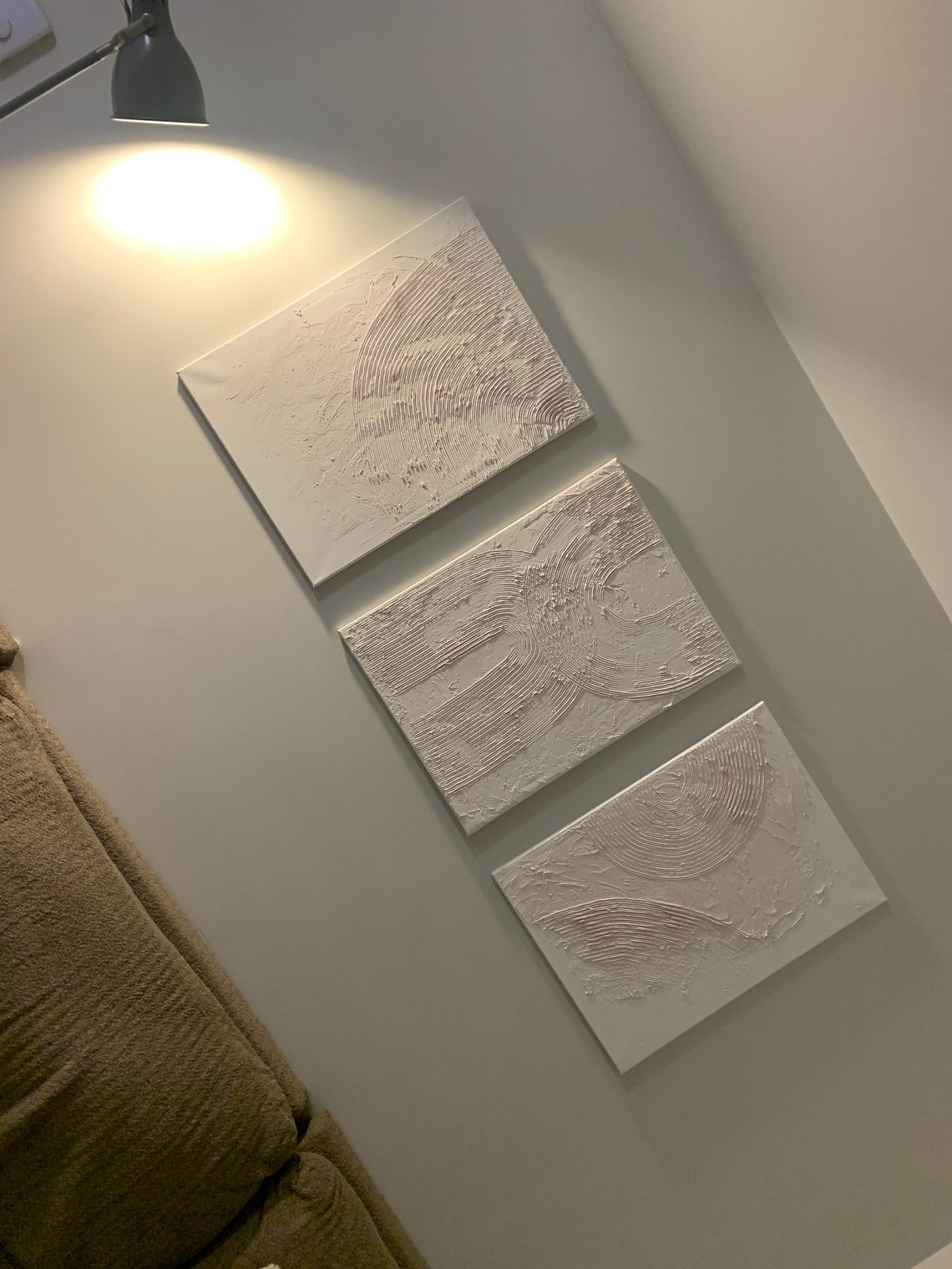 Textured Canvas Art Set of 3 or Custom Order - Etsy