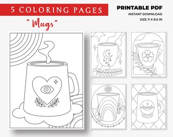 Toddler Printable Coloring Book 14 Pages - Etsy