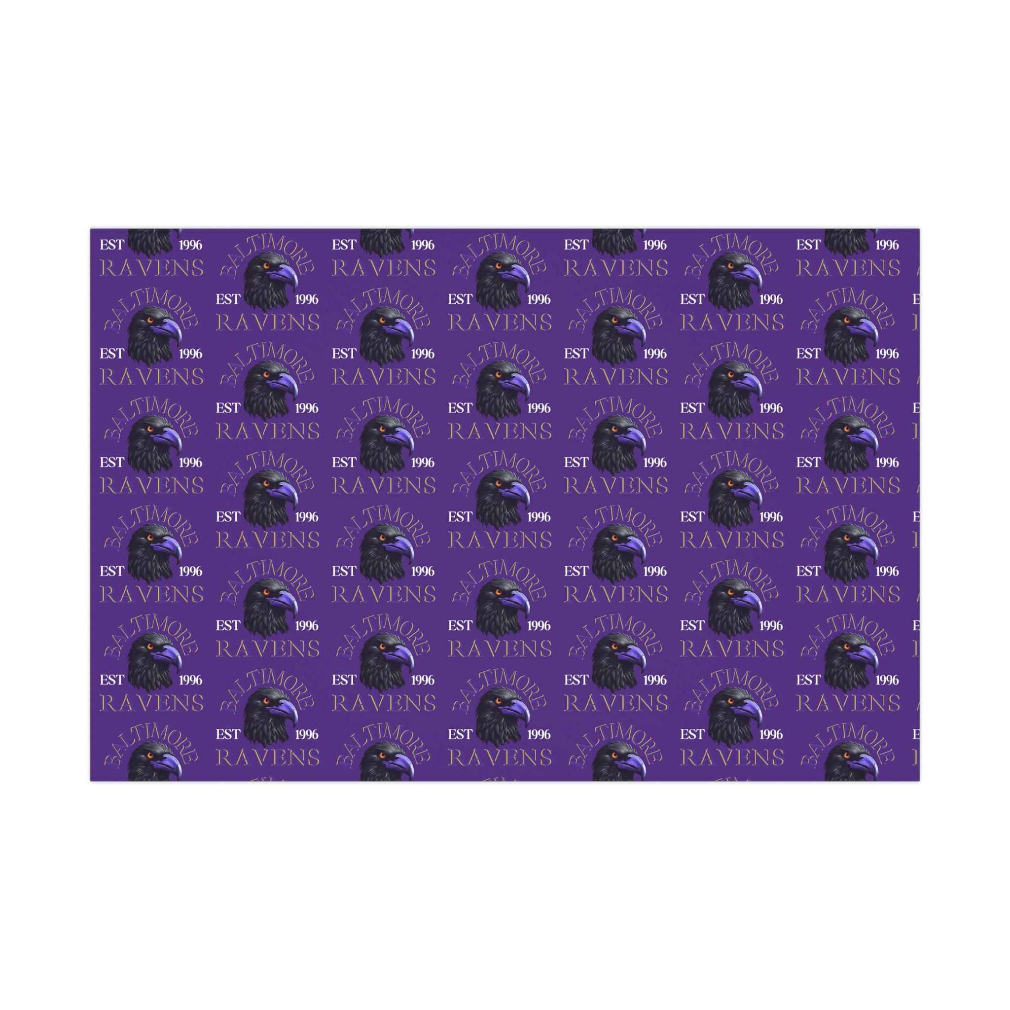 Baltimore Ravens Gift Wrap Papers Ravens Gift Wrapping Paper - Etsy