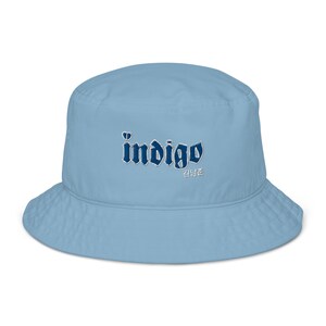 Indigo RM Namjoon Embroidered Bucket Hat Namjoon Bts Bts Bucket Hat ...