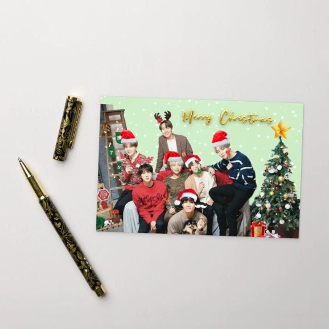 Bts Christmas Card | Bts Christmas | Bts Army Christmas Gift | Bts ...