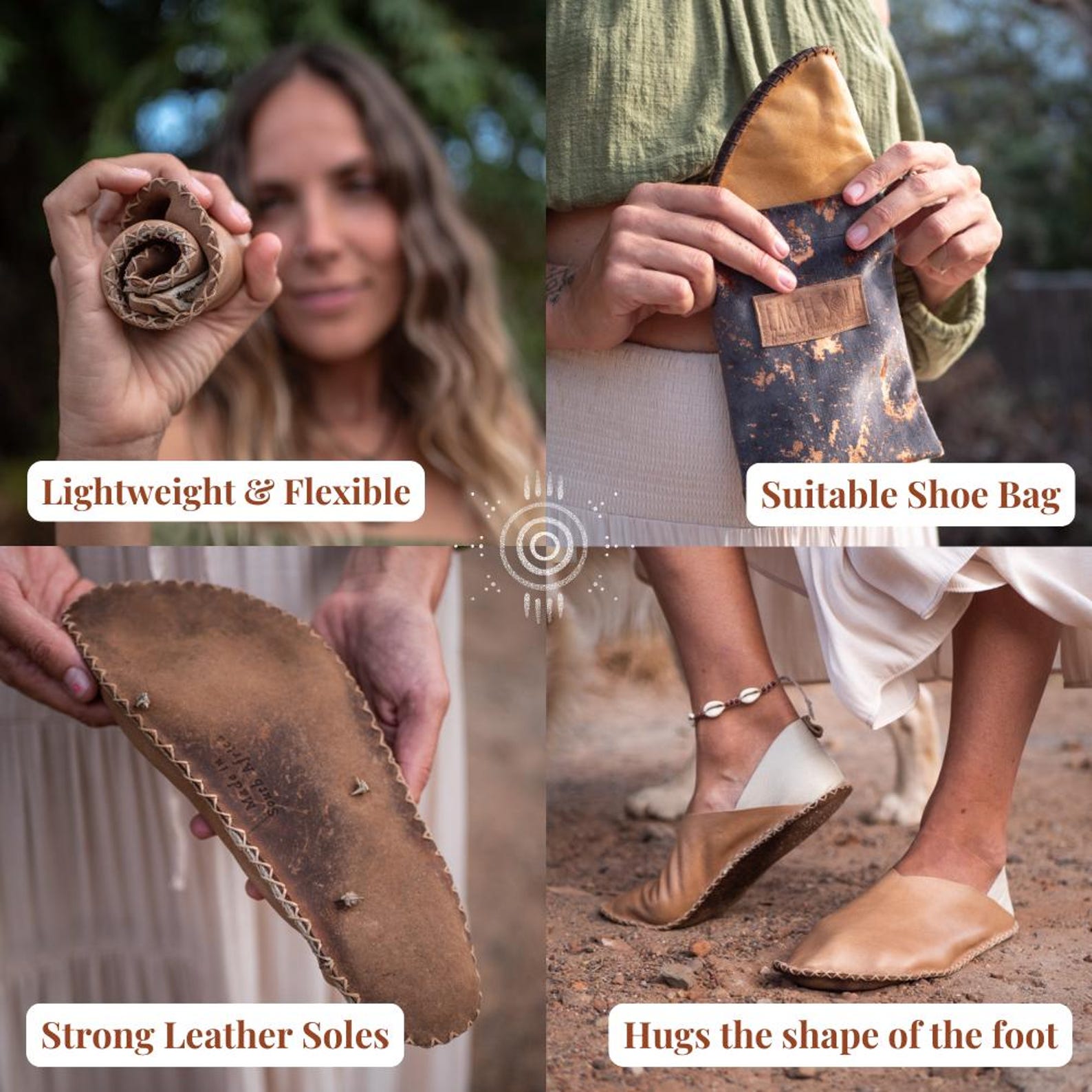 Handmade Leather Barefoot Sandals | Bohemian Festival Shoes for Free ...