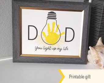 Mom You Light up My Life Handprint Keepsake Printable - Etsy