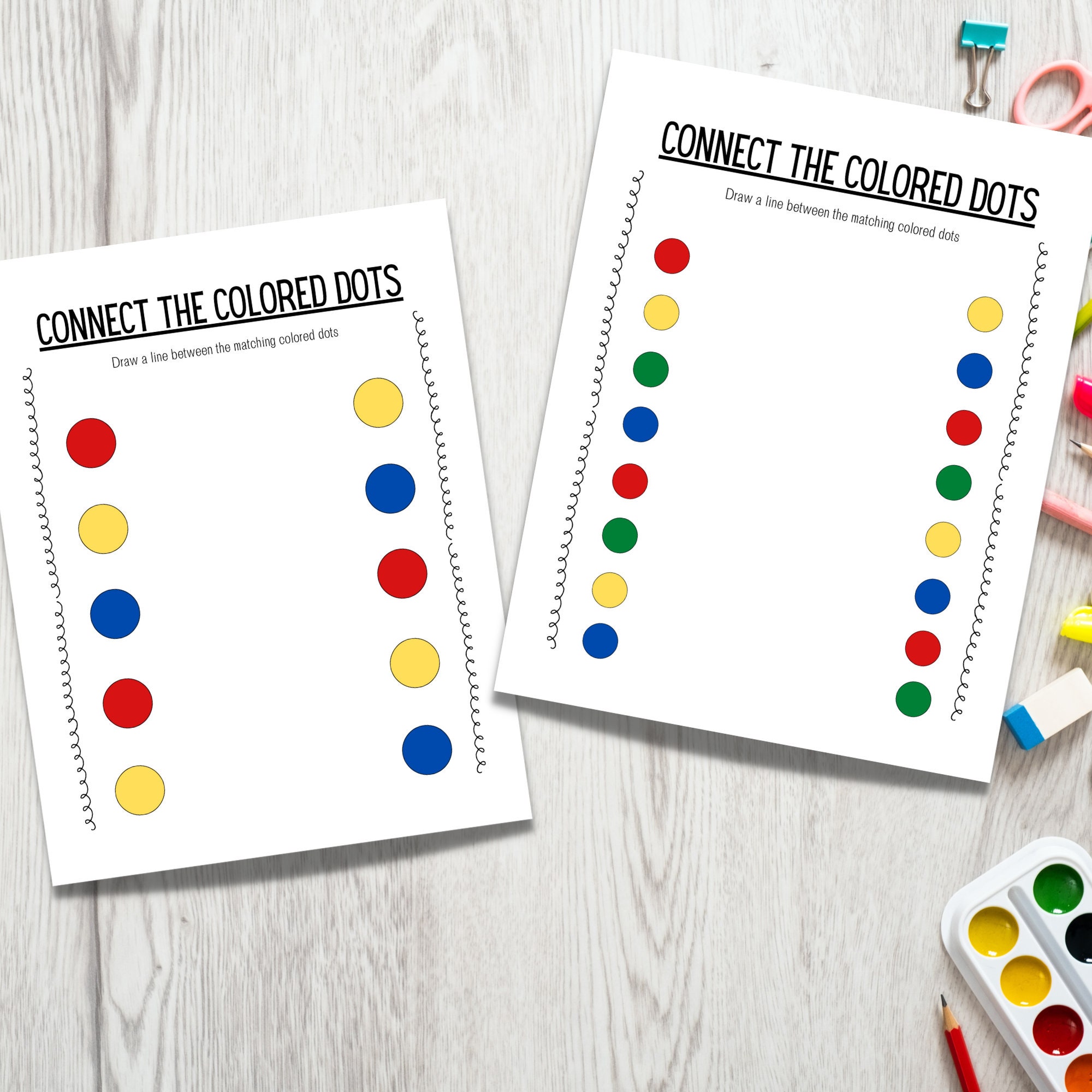 Color Matching Activity Pack - Etsy