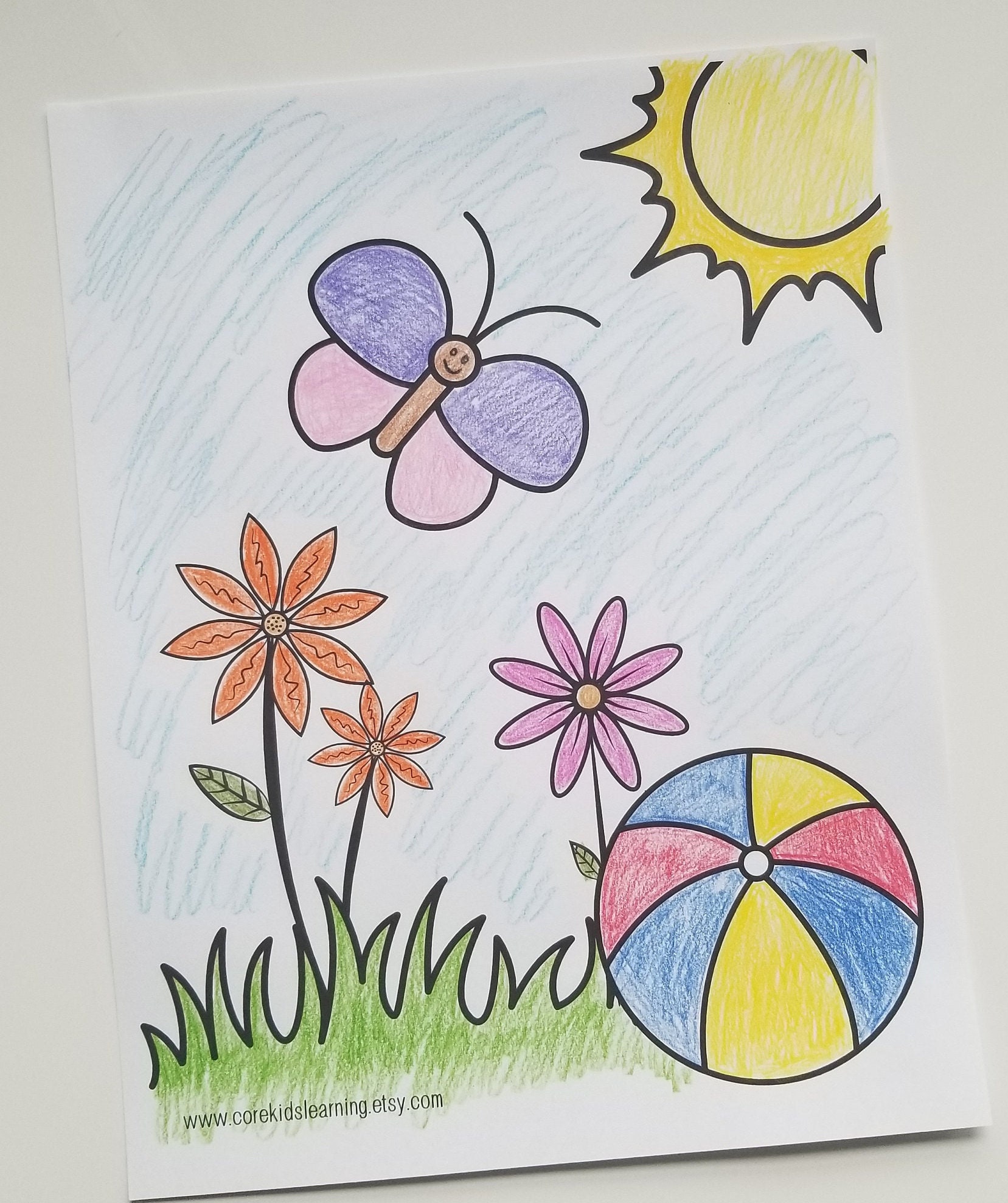 Spring Coloring Pages - Etsy