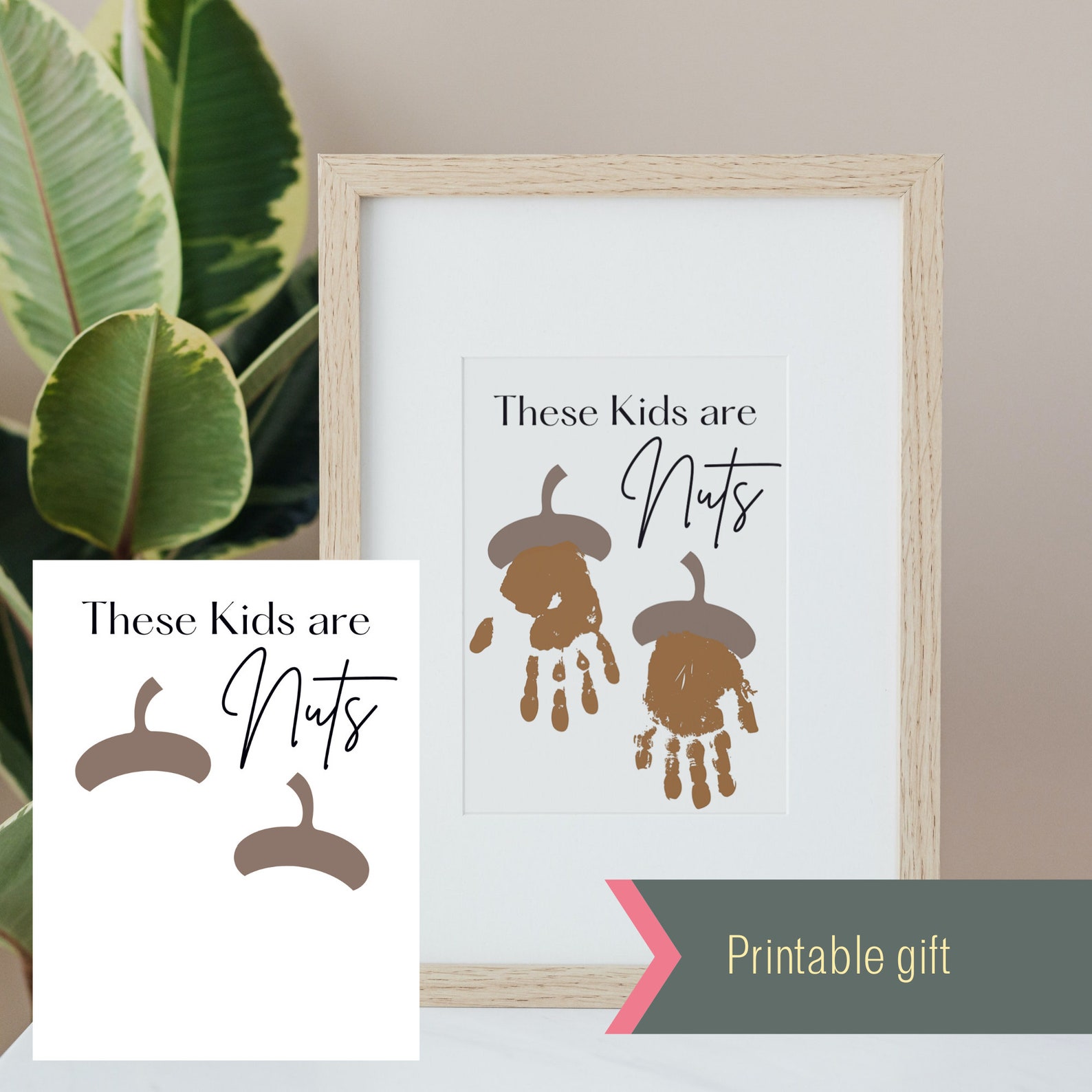These Kids Are Nuts Handprint Keepsake - Etsy