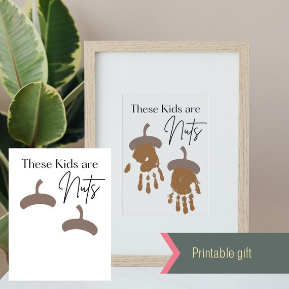 These Kids Are Nuts Handprint Keepsake - Etsy
