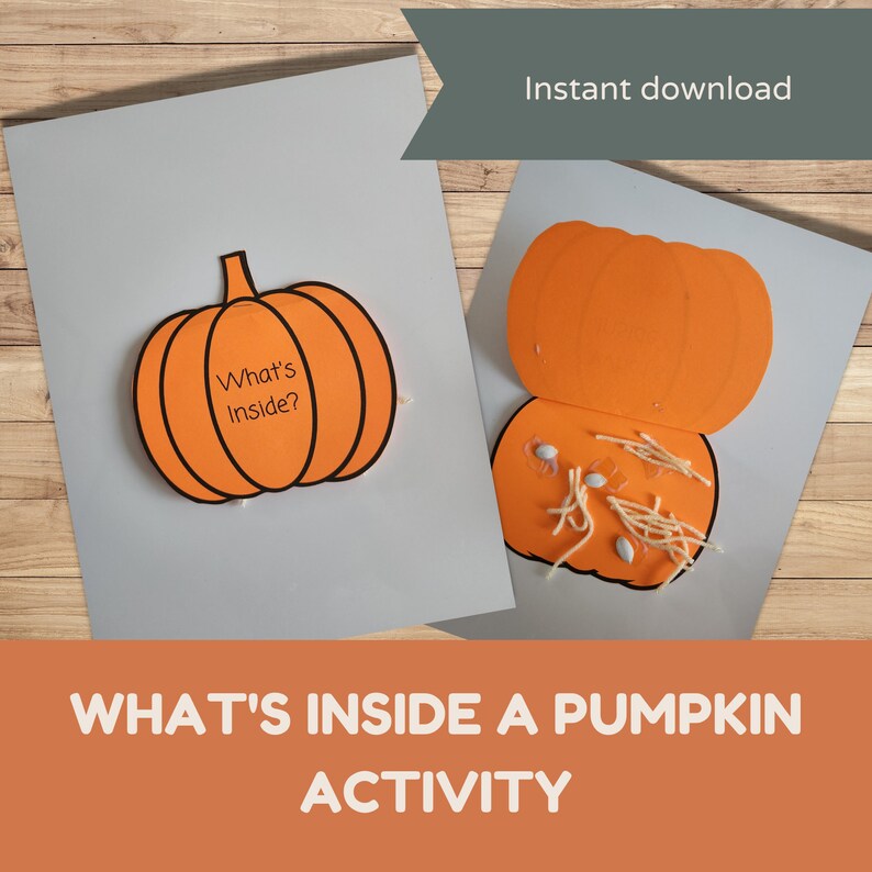 What's Inside a Pumpkin Activity Printable - Etsy
