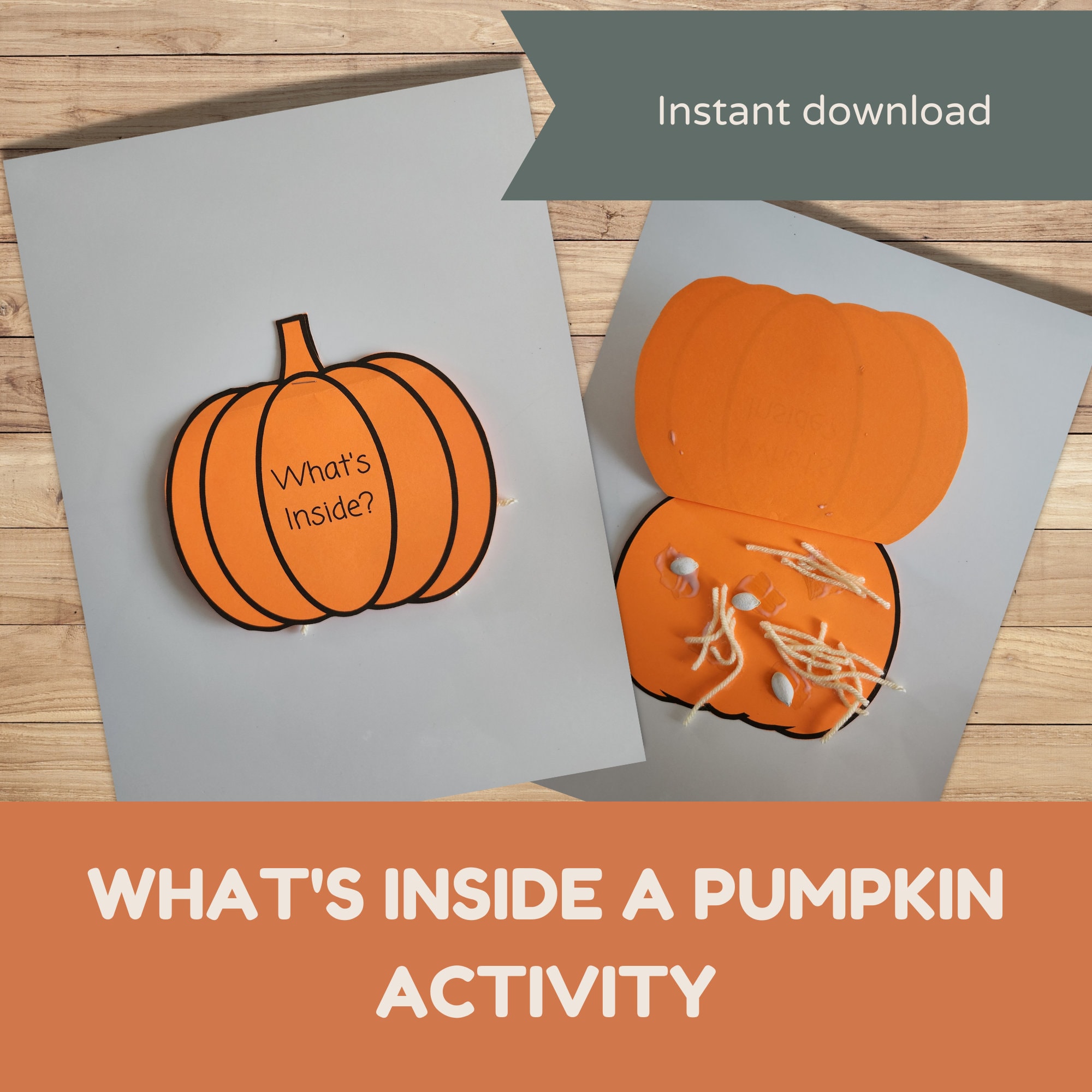 What's Inside a Pumpkin Activity Printable - Etsy