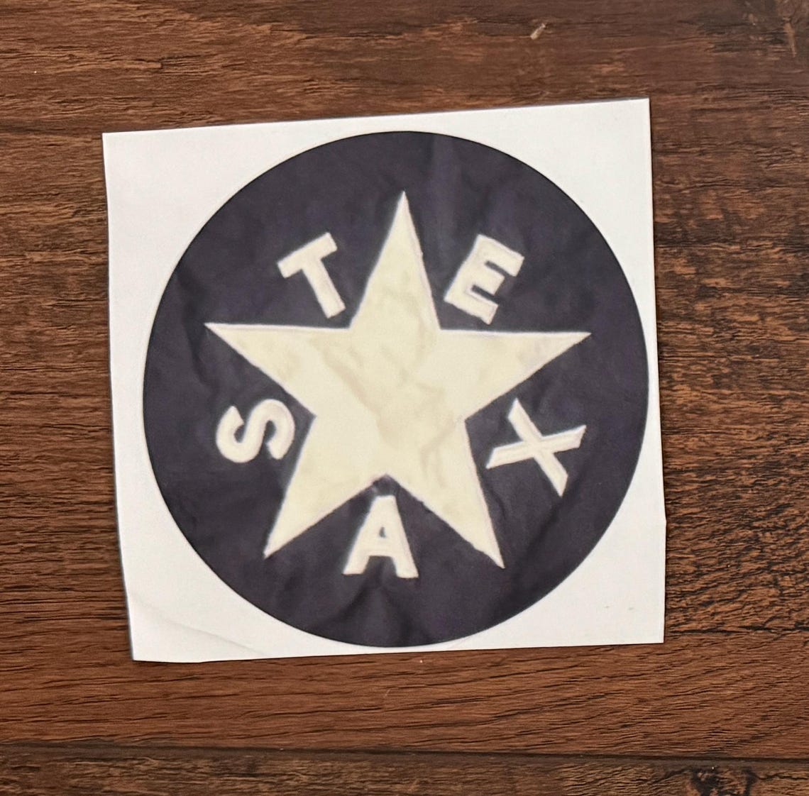Republic of Texas Flag Round Bumper Sticker - Etsy