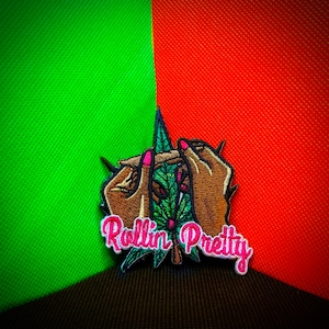 Rollin Pretty ,iron on Embroidery Patch Ideal for Caps and Shirts - Etsy