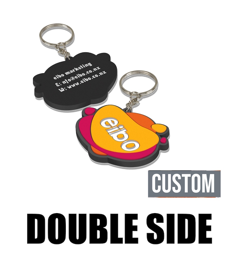 Personalized 3D Rubber Keychain: Custom Logo Promotional Gift - Etsy