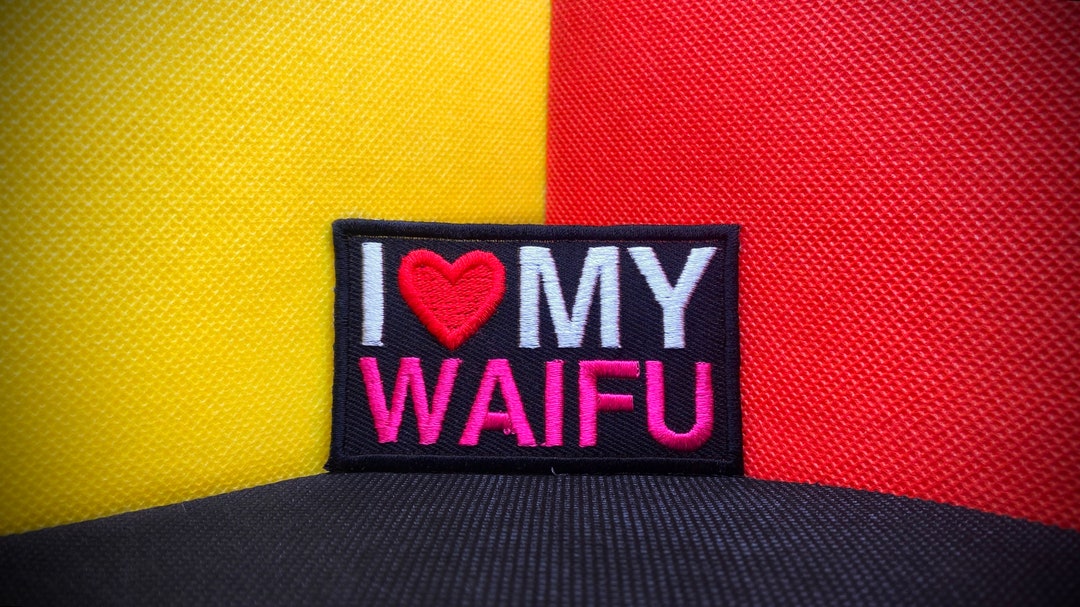 I Love My Waifu Embroidery Patch: Iron-on Embroidered Patches for Anime ...