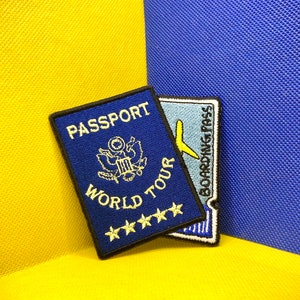 My Passport World Tour Embroidery Patch - Explore With Style! Iron-on ...