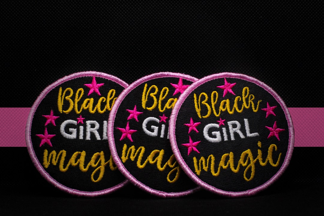 1-pcs Black Girl Magic ,embroidered Patch, Iron on Ideal for Caps and ...