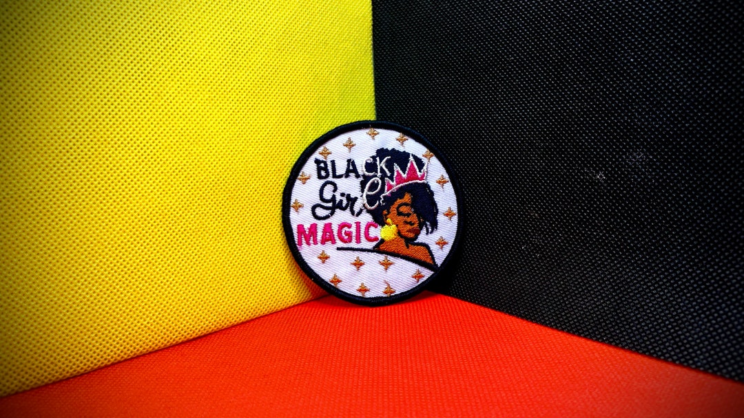 Black Girl Magic Embroidered Patch, Iron on Ideal for Caps and Shirts ...