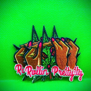 Rollin Pretty ,iron on Embroidery Patch Ideal for Caps and Shirts - Etsy