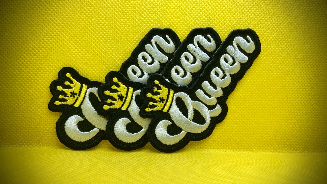Queen Embroidery Patch Regal Iron-on Embroidered Patches, Perfect for ...