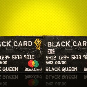 Black Queen Card Iron on Embroidery Patch Ideal for Caps & Shirts - Etsy