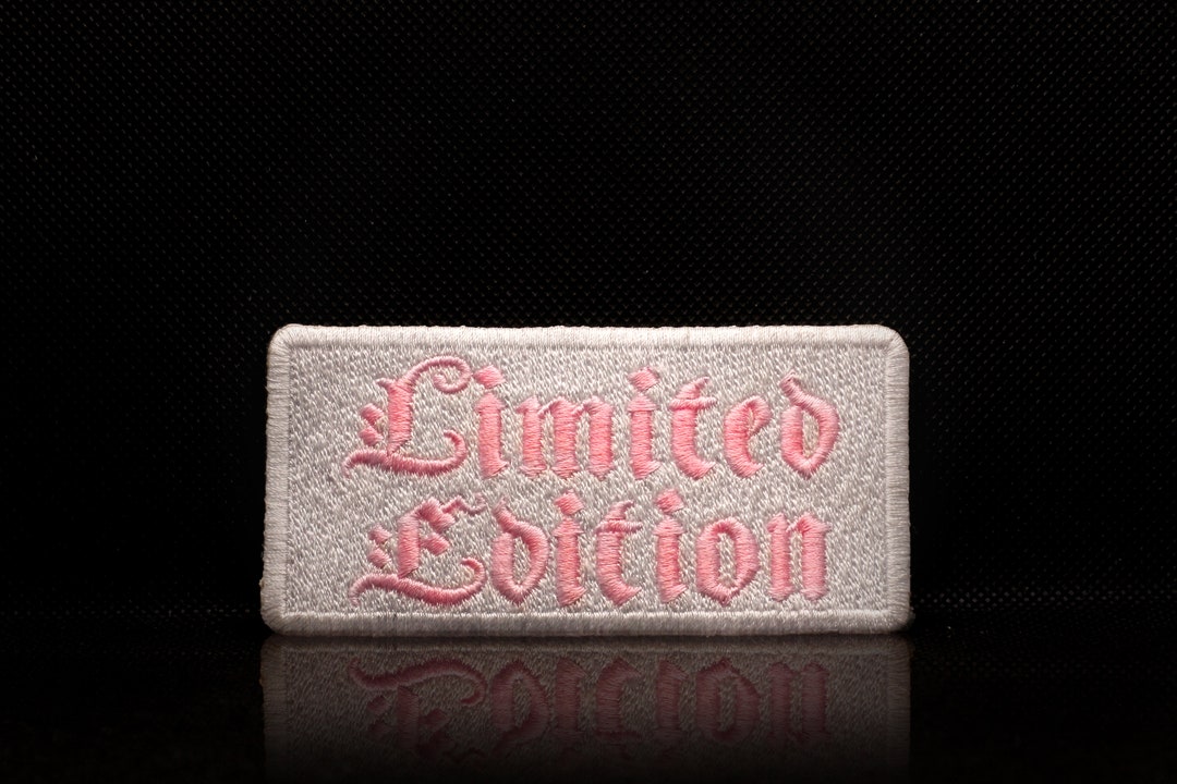 Limited Edition, Iron on Patch Embroidery Patch, Size 4x2, 100% ...