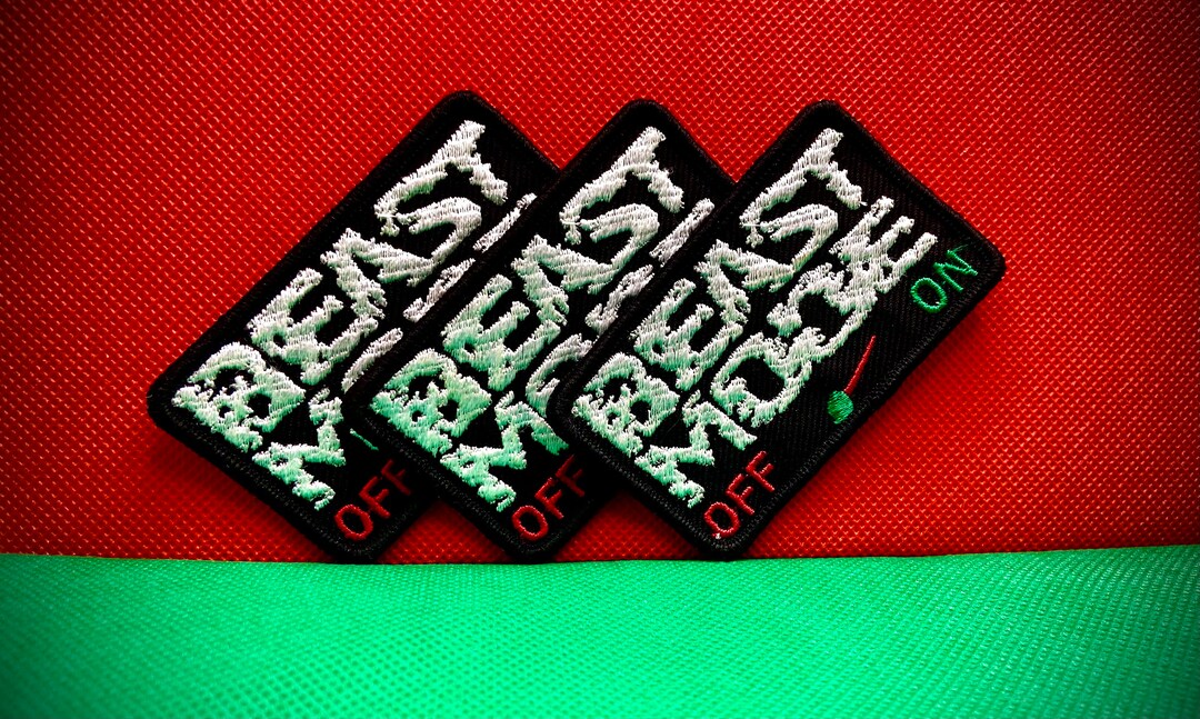 Beast Mode Patch Unleash Power With Iron-on Embroidery Patches for ...
