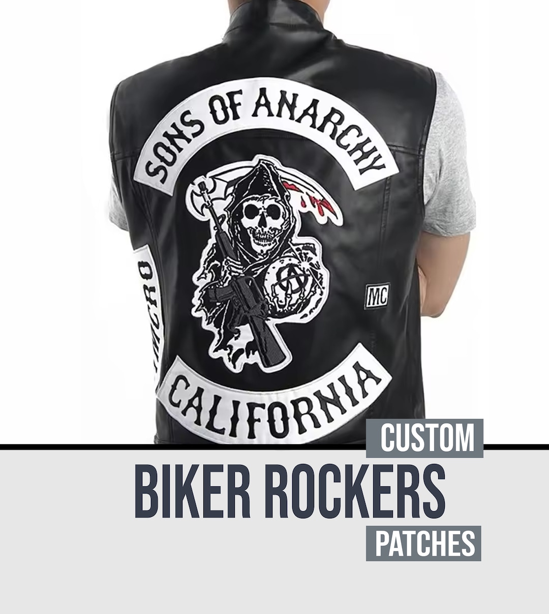 Custom Biker Rockers - Unique Personalized Patches for Motorcycle Clubs ...