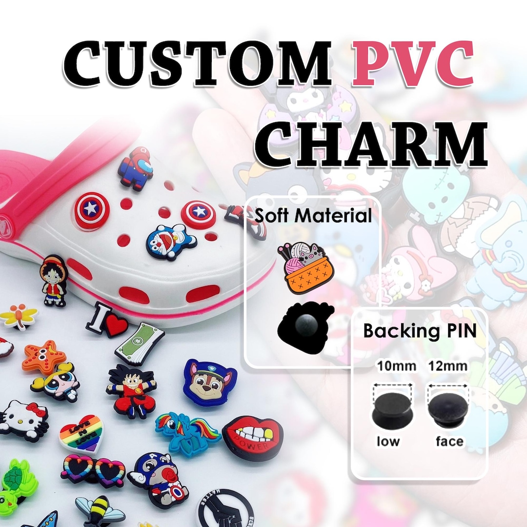 Custom 3D Rubber Shoe Charms: Made to Order - Etsy