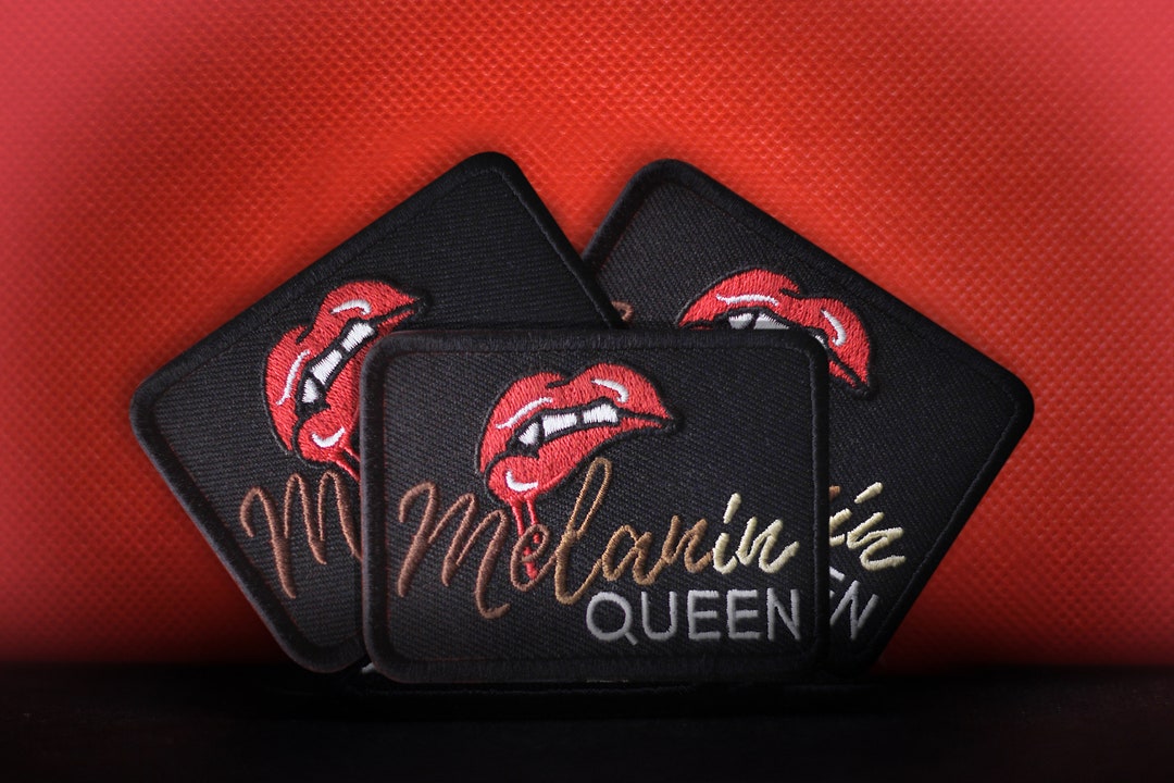 Melanin Queen, Iron on Patch Embroidery Patch, Size 3x2, Embroidered Patch, Quality Patches ...