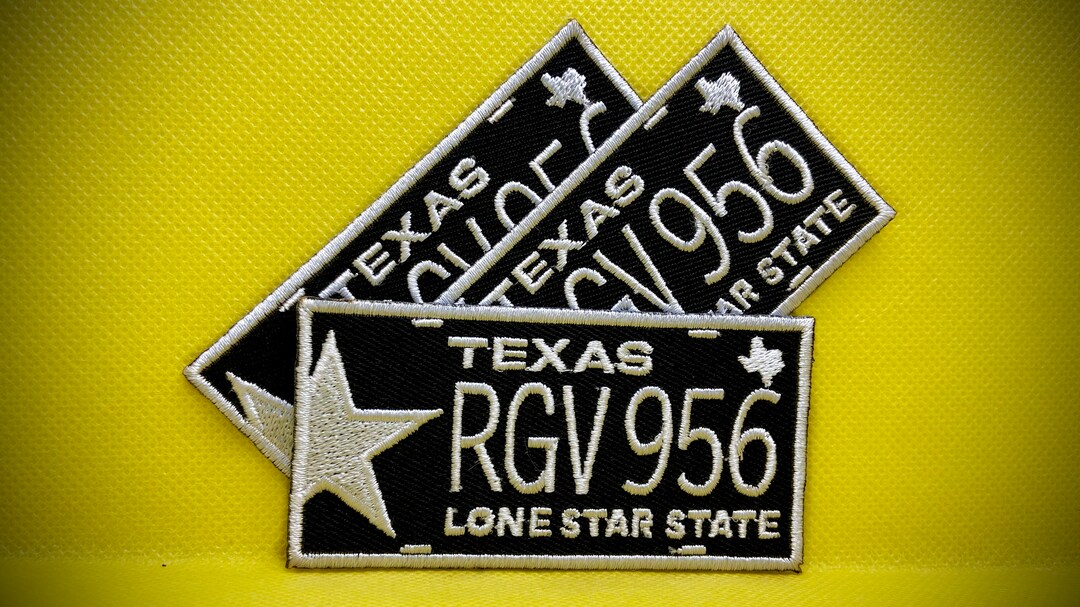 1-pcs Texas Long Star State Vibrant Iron-on Embroidered Patches ...