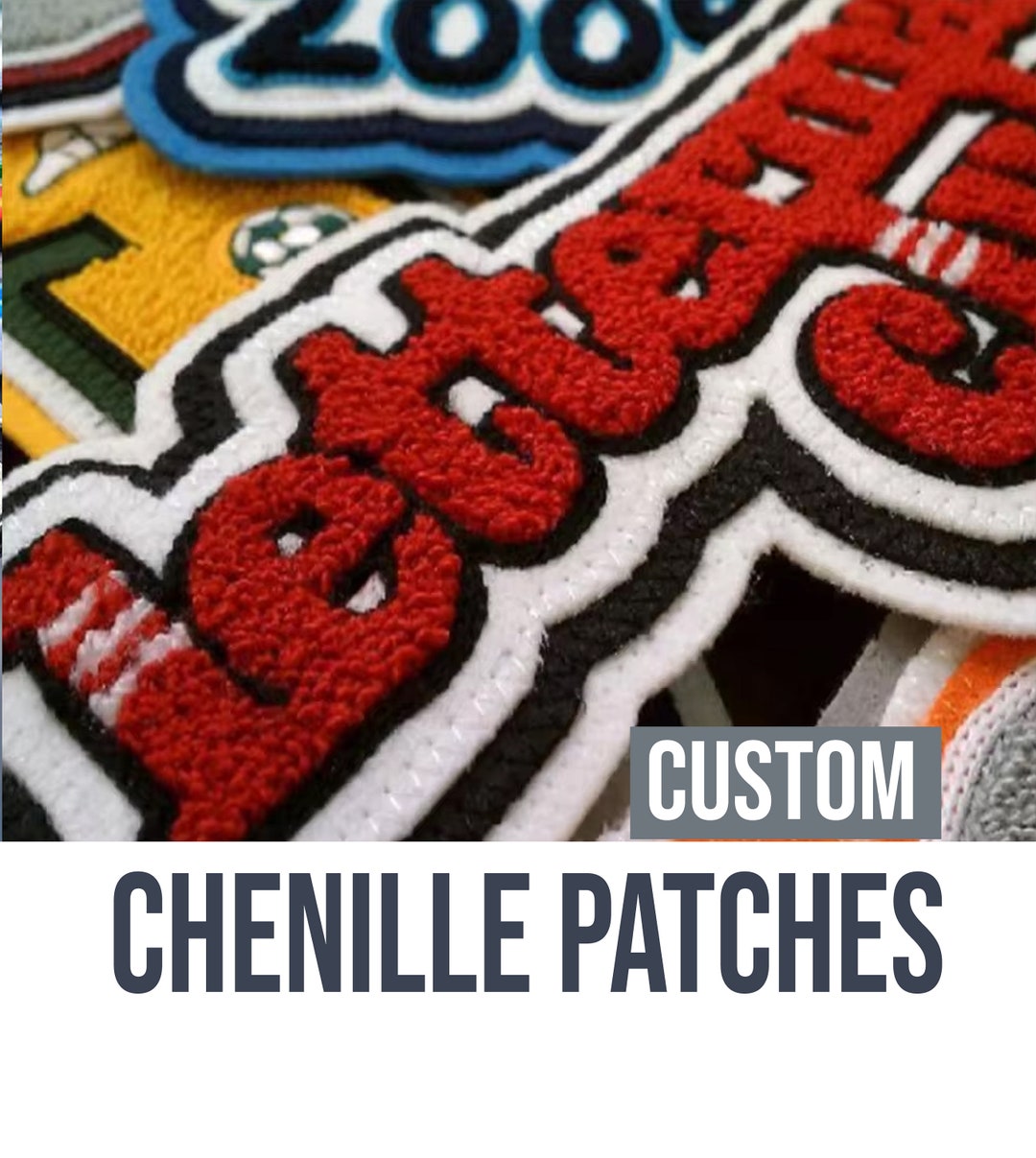 Custom Embroidered Chenille Patch: Personalized Iron-on Applique - Etsy
