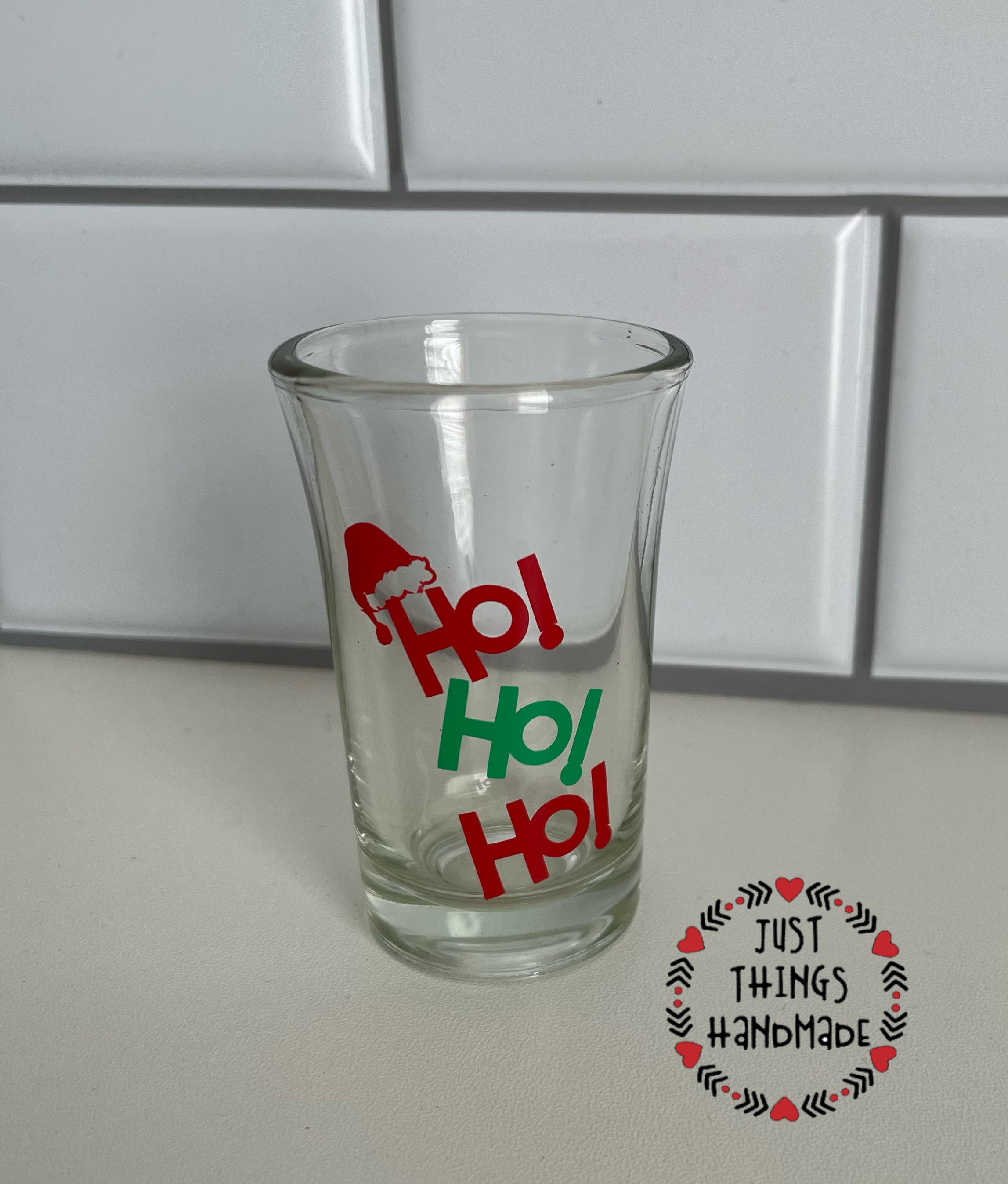 Christmas Shot Glasses, Set of 3, Holiday Shot Glasses, Christmas Party ...