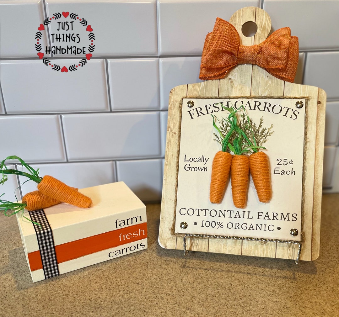 Carrot Kitchen Decor, Spring Kitchen Decor, Easter Kitchen Decor - Etsy