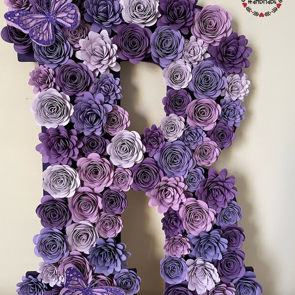 Flower Letter - Etsy