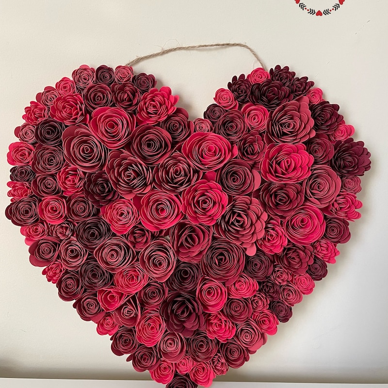 Heart Flower Decor - Etsy