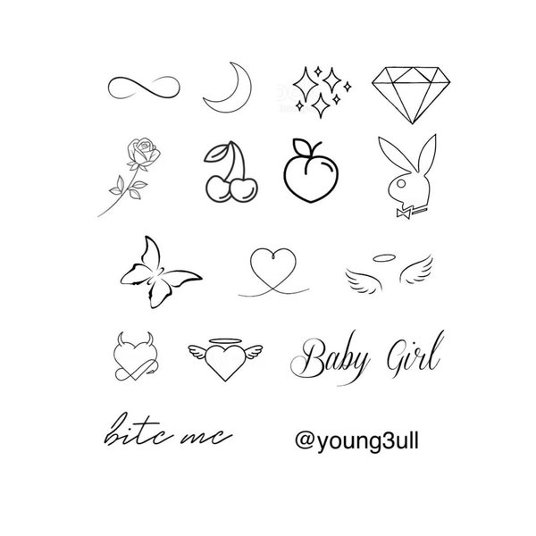 Tiny Tattoo Flash - Etsy Australia