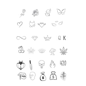 Black & White Digital Flashsheet - Etsy