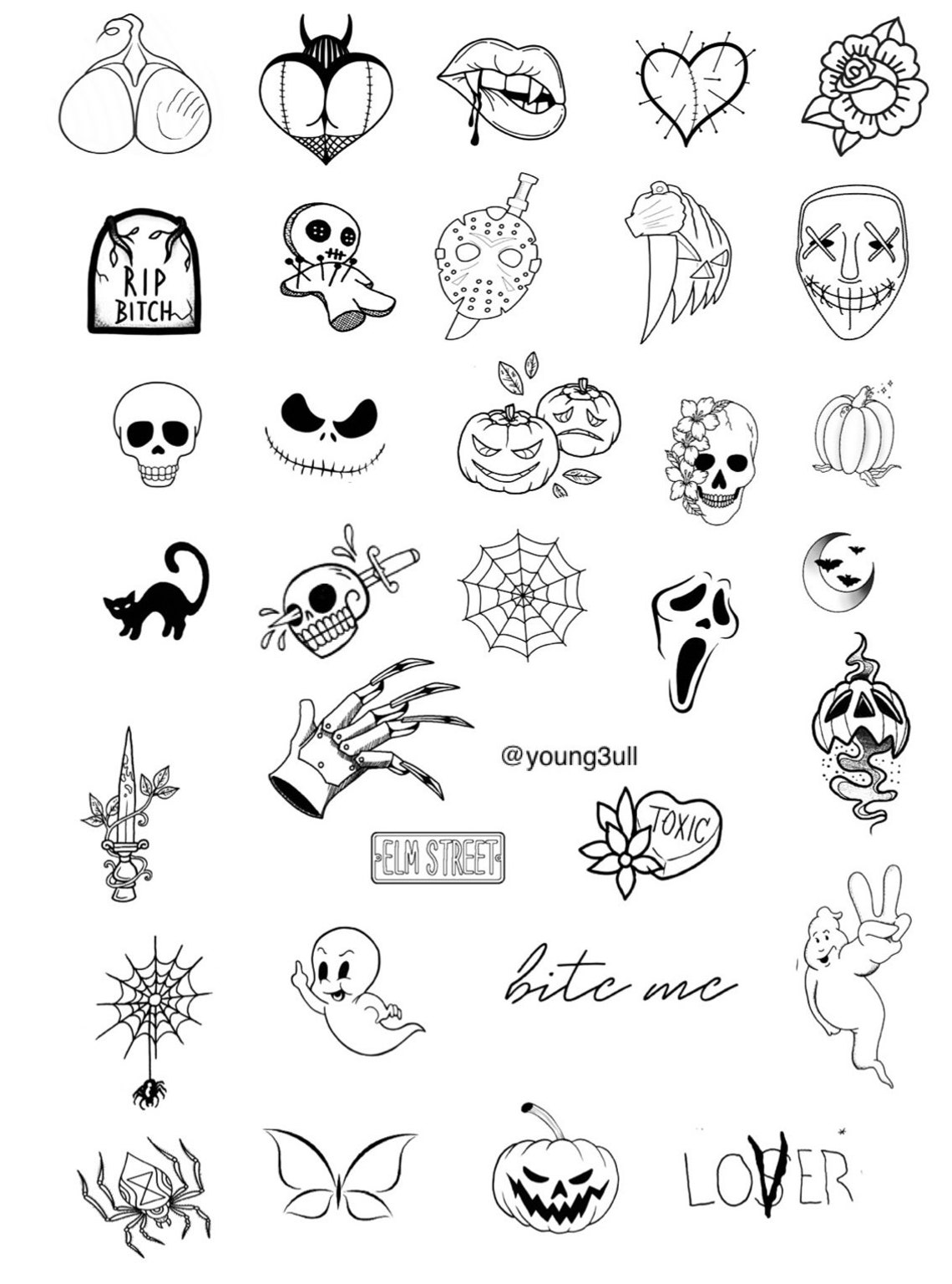 Spooky Season Flash Sheet - Etsy