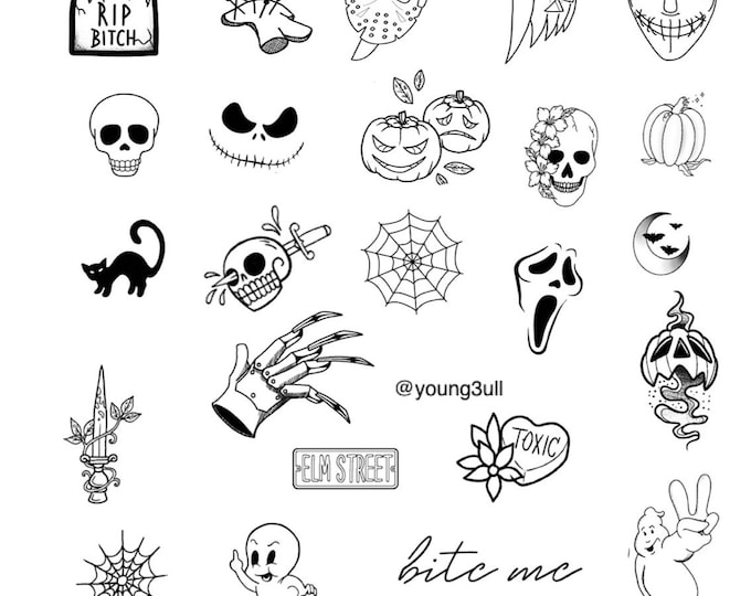Black & White Digital Flashsheet - Etsy Canada