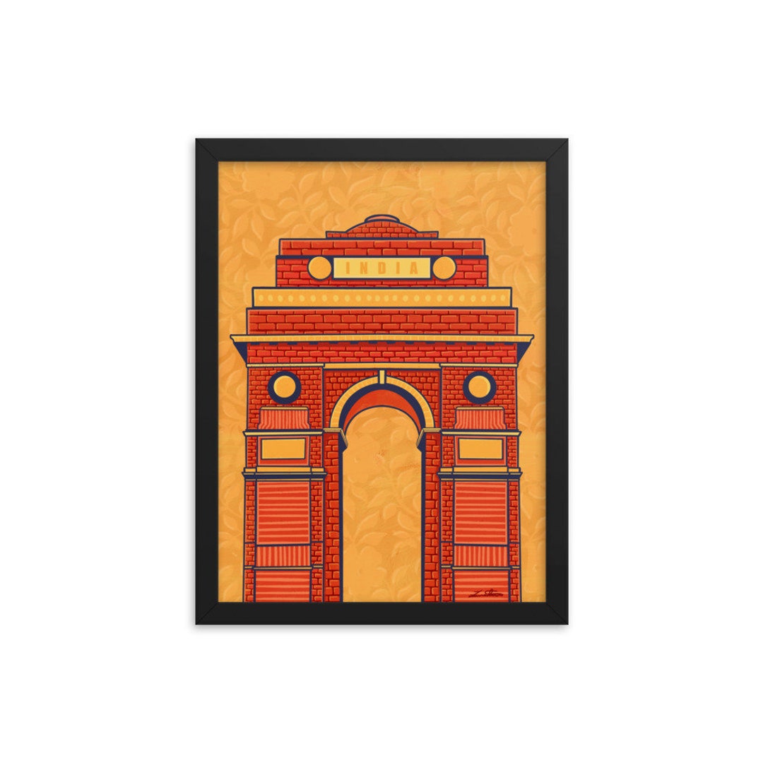India Gate Desi Art Print - Etsy