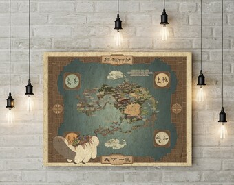 Avatar Map Wall Art - Etsy