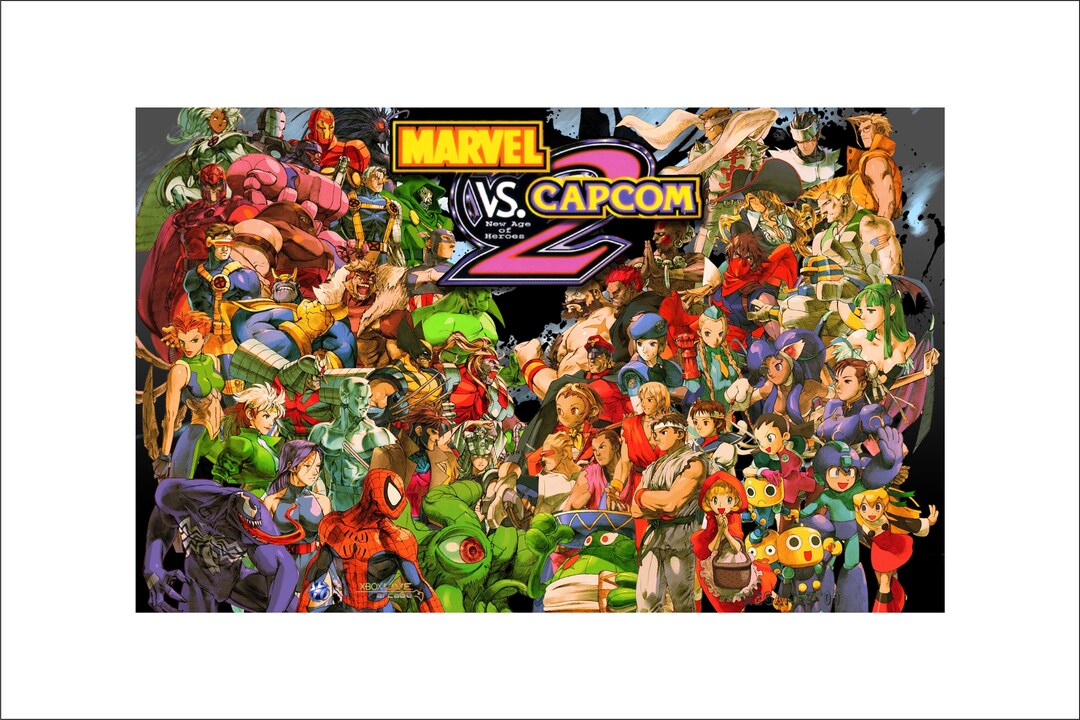 Marvel Vs Capcom 2 MC02 Poster and Canvas Print Anime - Etsy