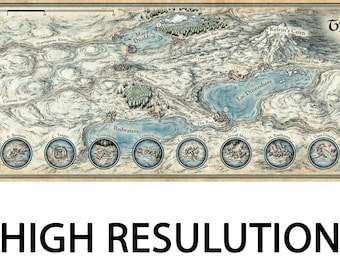 Forgotten Realms Canvas Map - Etsy