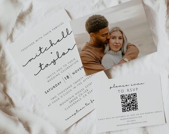 Qr Code Wedding Rsvp - Etsy
