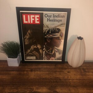 Framed Vintage 1971 LIFE Magazine Cover - "our Indian Heritage" - Etsy