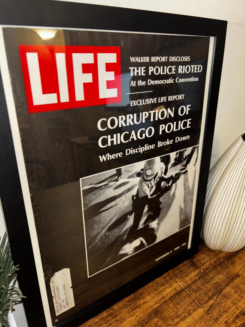 Framed 1968 LIFE Magazine Cover ‘’corruption of Chicago Police’’ - Etsy