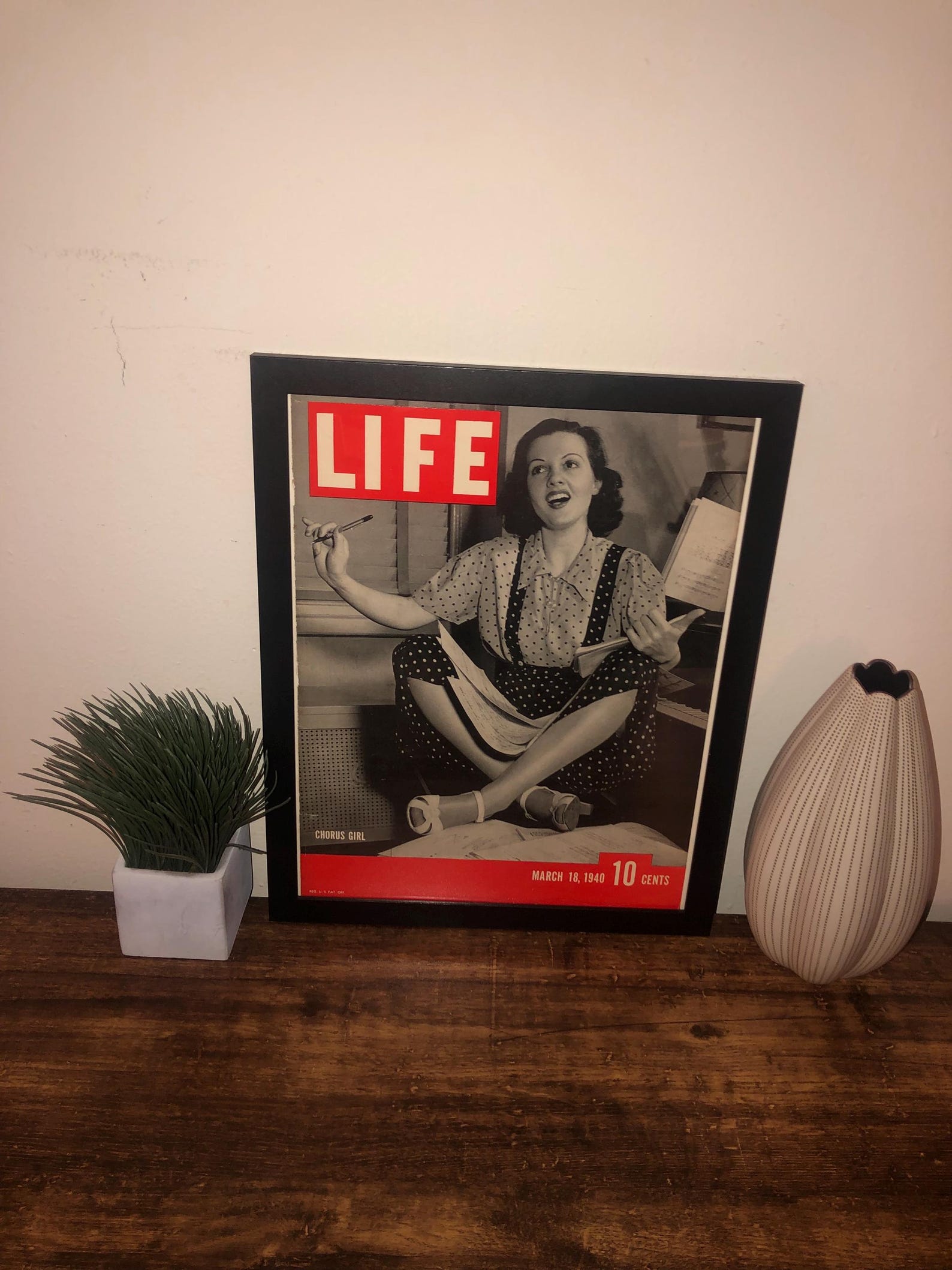 Framed Vintage 1940 LIFE Magazine Cover - ‘’chorus Girl’’ - Etsy