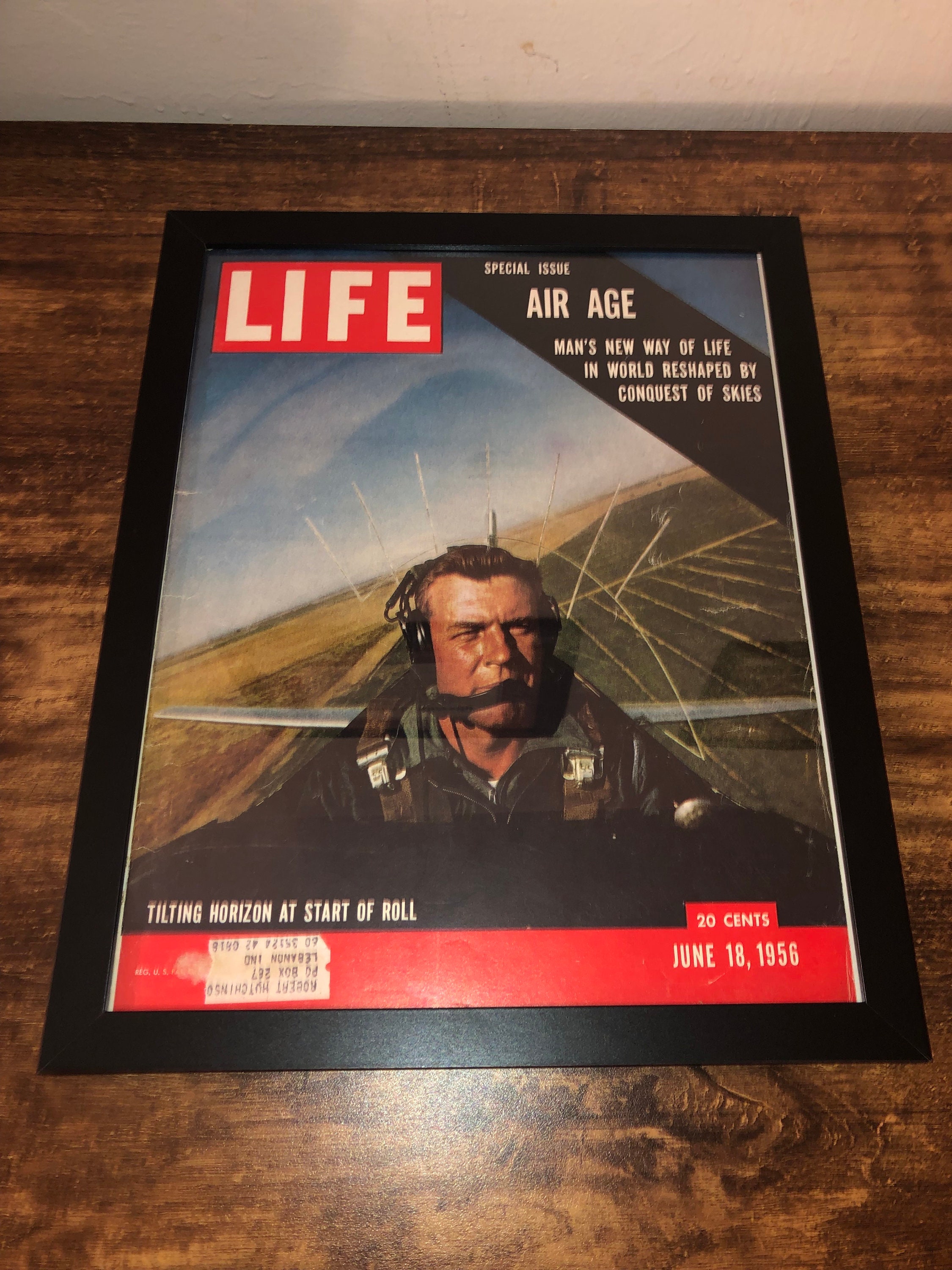 Framed Vintage 1956 LIFE Magazine Cover - ‘’special Issue: Air Age’’ - Etsy